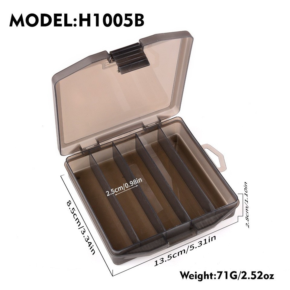 Tackle Box Organizer Plastic Lure Box Five-compartment Layout Pocket ...