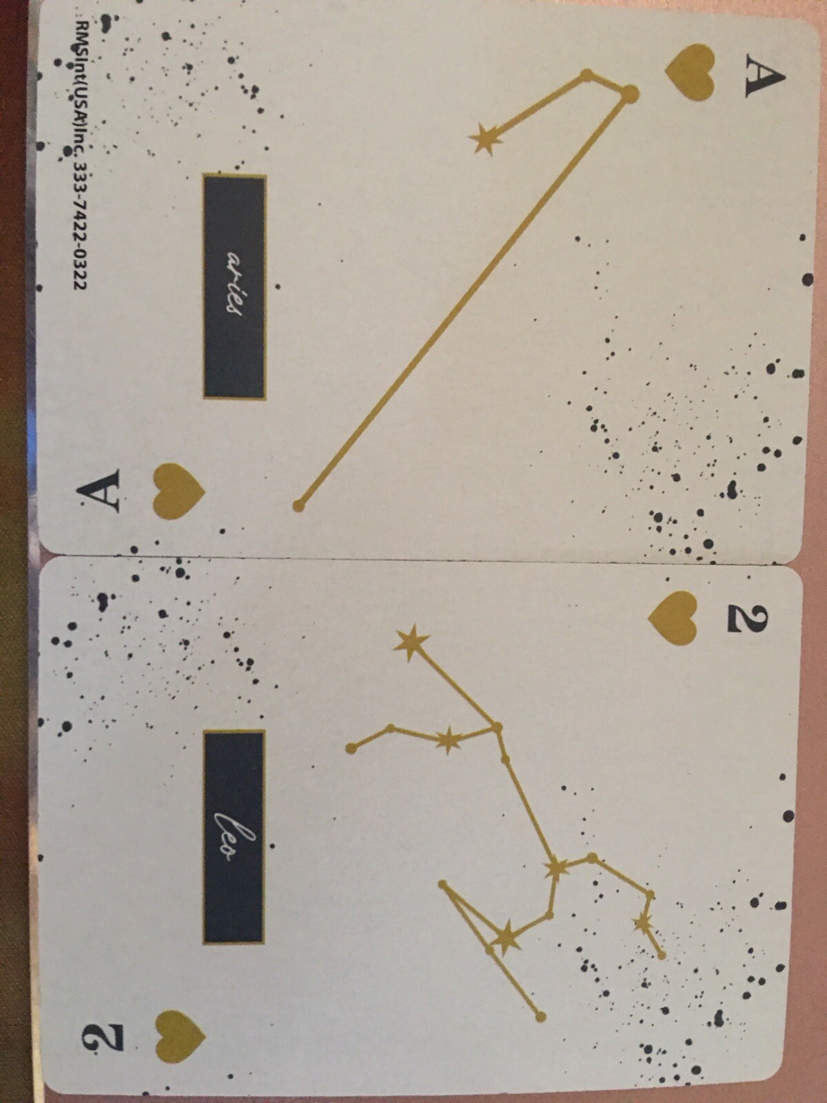CONSTELLATION CELESTIAL PLANETS STARS FORMATION ASTRONOMY PLAYING CARDS ...