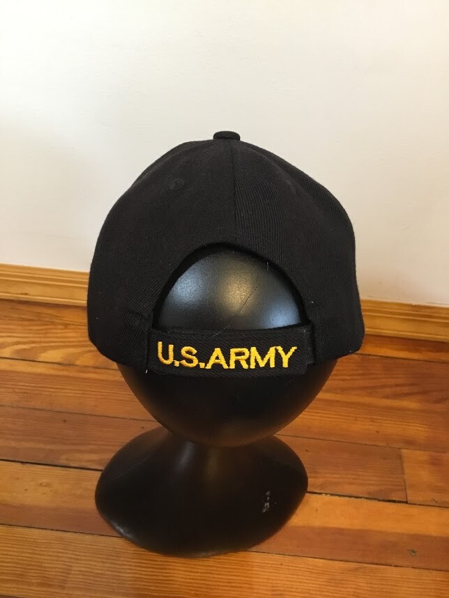 JWM Black Baseball Cap - U.S. ARMY - Adjustable One S… - Gem