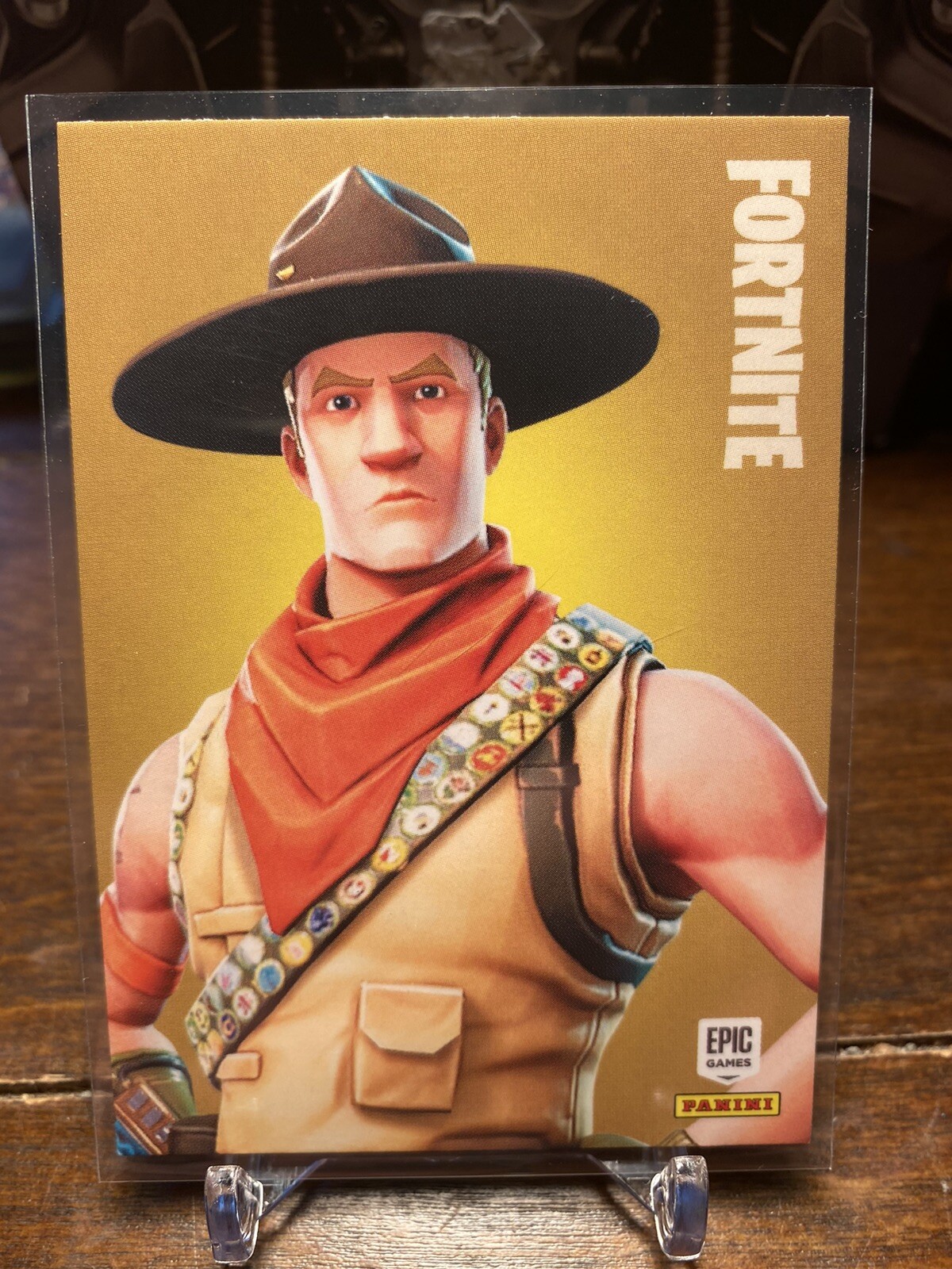 2019 Panini Fortnite Series 1 #195 SASH SERGEANT RARE NON Holo Italy ...