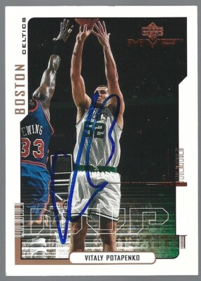 2000-01 Upper Deck MVP #12 Vitaly Potapenko IP autograph signed card | eBay