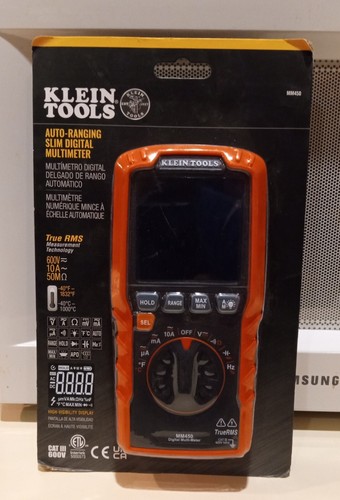 Klein Tools Auto Ranging Slim Digital Multimeter Mm450 - New In ...