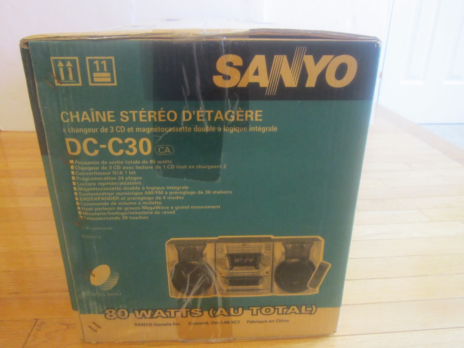 Brand New SANYO DC-C30 Radio Double Cassette, 3 CD Changer, 80 Watts ...