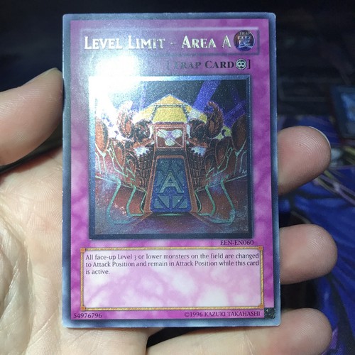 YUGIOH LEVEL LIMIT AREA A EEN-EN060 ULTIMATE RARE LIGHT PLAY | eBay
