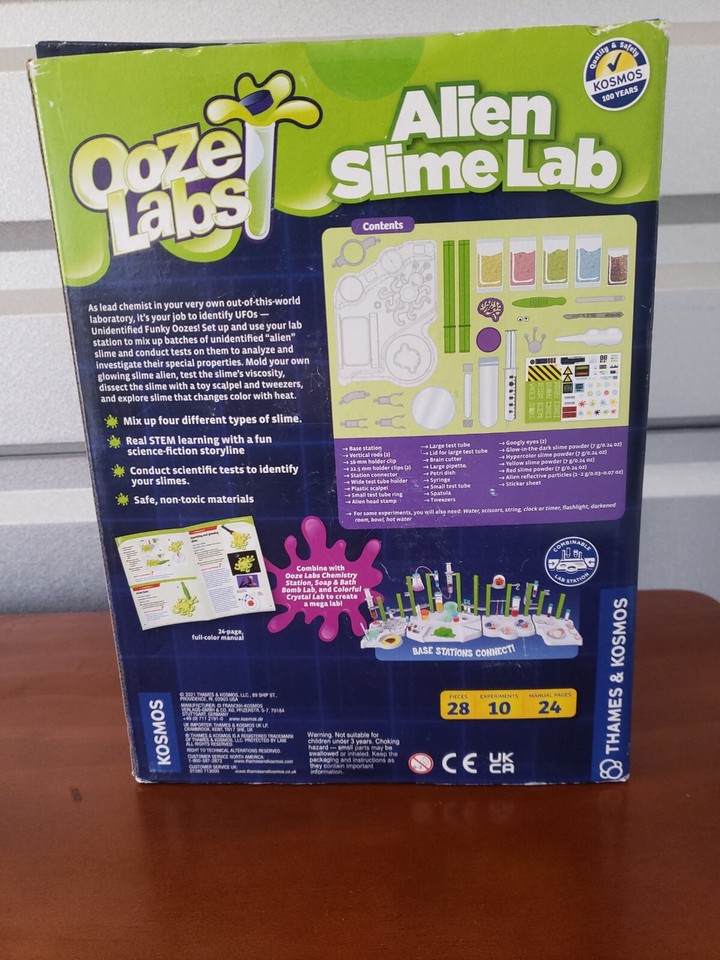 STEM Thames and Kosmos Ooze Labs:Alien Slime Lab 10 Experiments ages 6 ...