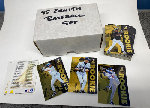 VTG 1995 Pinnacle Zenith Complete Set 1-152 ROOKIES: Nomo Jeter A-Rod ...
