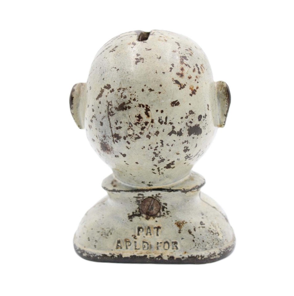 J. & E. Stevens Bill E. Grin Mechanical Cast Iron Bank | eBay