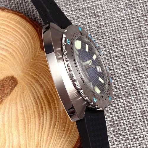42mm Blue Dial NH35A Automatic 200M Dive Watch Men Sapphire 120 Click ...