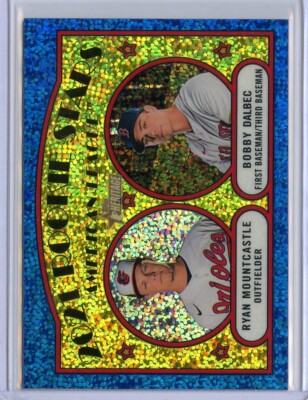 2021 Topps Heritage Chrome Blue Sparkle Refractors Baseball Complete ...