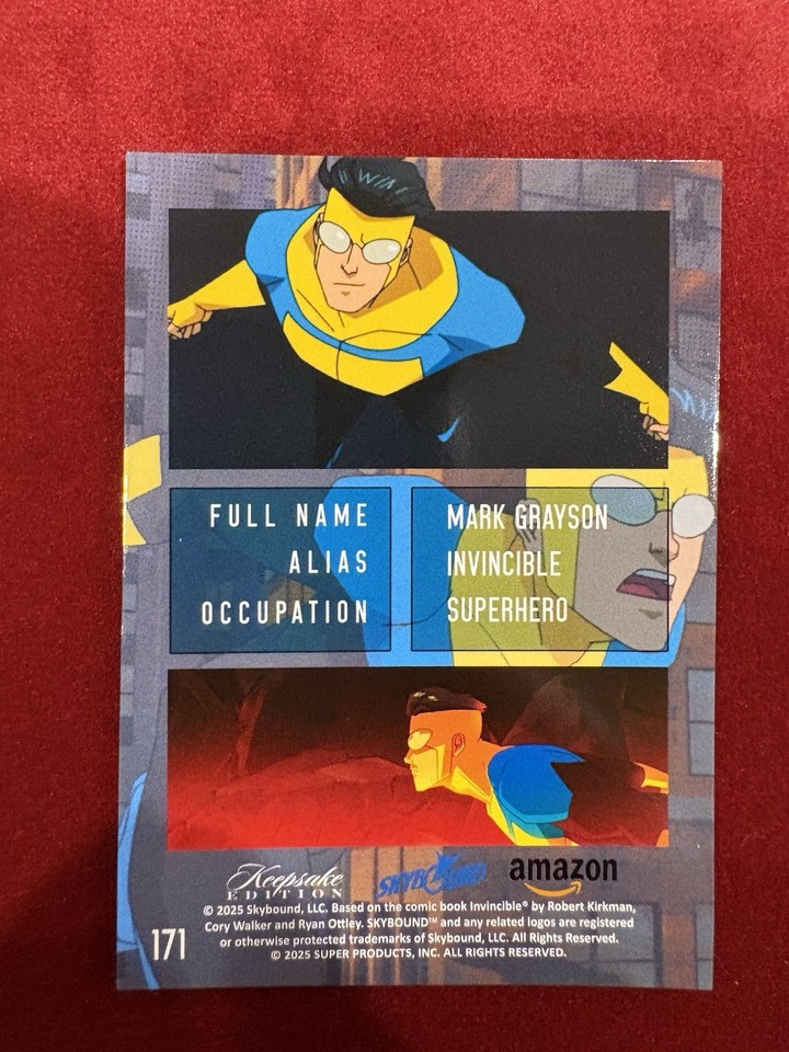 2025 INVINCIBLE KEEPSAKE INVINCIBLE BLOOD SPLATTER EDITION Signed by ...