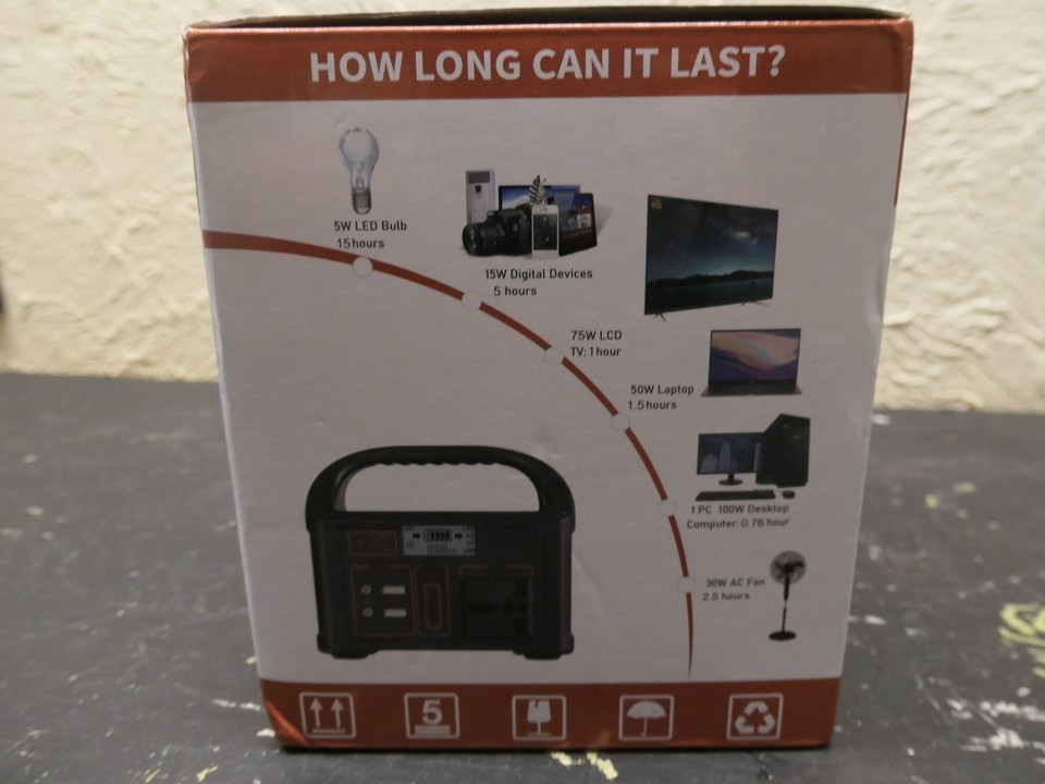 Portable Solar Power Station EG-012 Outdoor Camping Power Bank LED ...