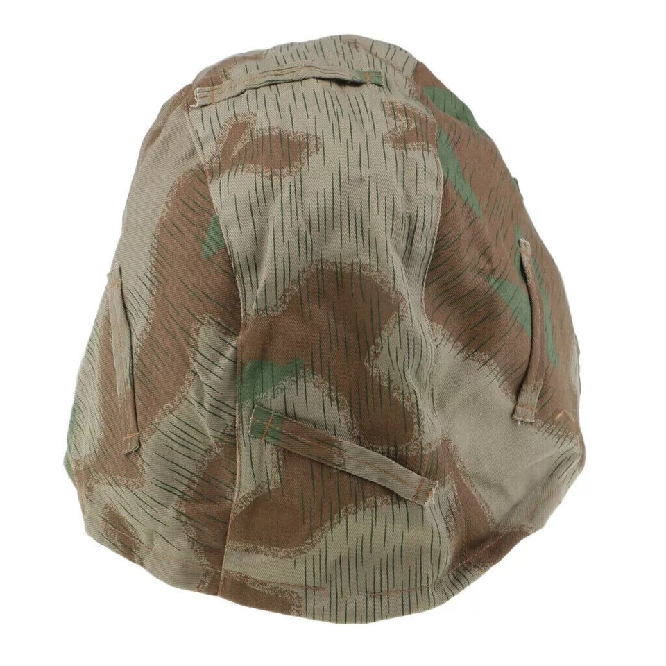 WW2 GERMAN M34 M42 HELMET SPLINTER PATTERN CAMOUFLAGE CANVAS FIELD ...