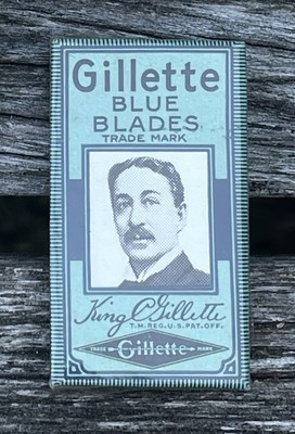 Sealed Package of 5 Vintage Gillette Blue Safety Razor Blades NOS New ...