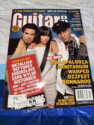 Guitar One Magazine July 2003 Metallica Tom Morello Deftones Disturbed ...