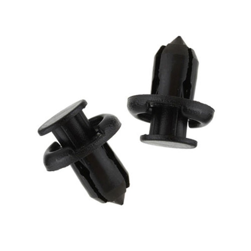 Fastener Car Body Clip Kits Plastic Push-Type 30 Pcs Accessories Black ...