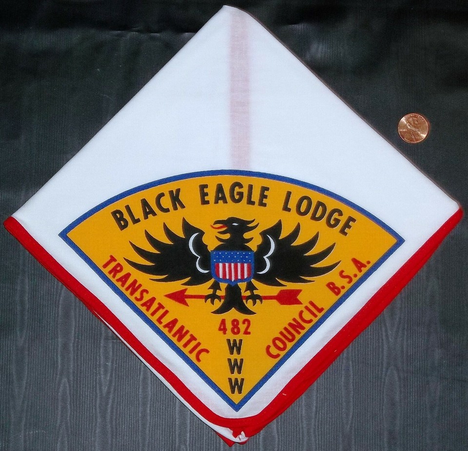 BSA TRANSATLANTIC COUNCIL OA 482 BLACK EAGLE LODGE NECKERCHIEF GREAT ...