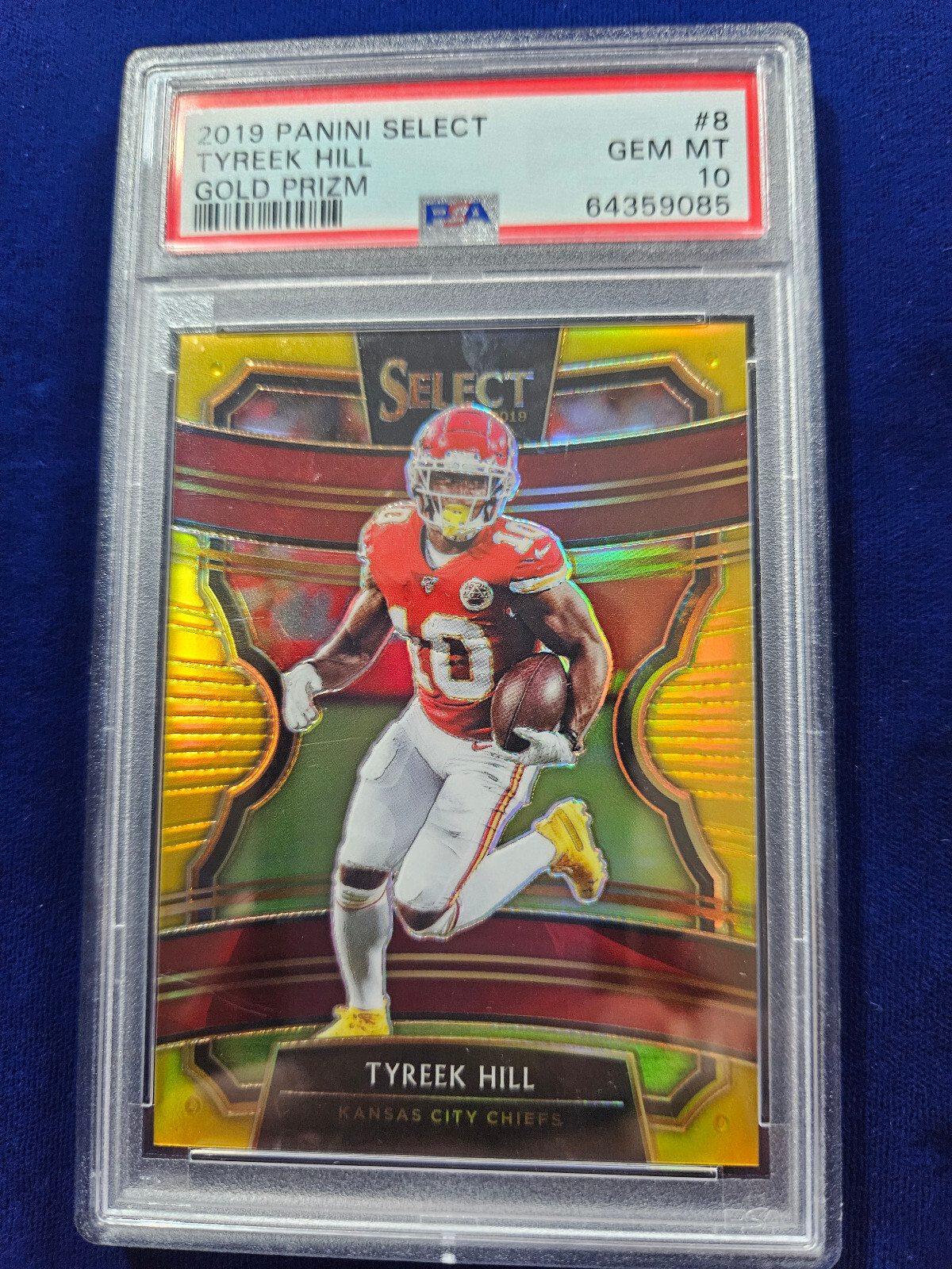2019 Panini Select - Concourse Gold Prizm #8 Tyreek Hill /10 for sale ...