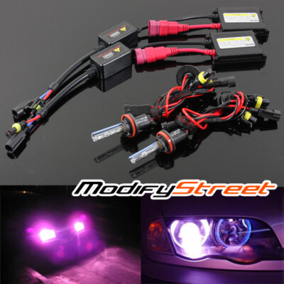 H11 12000K Purple AC Slim Ballast Xenon HID Kit Headlights/Fog Driving ...