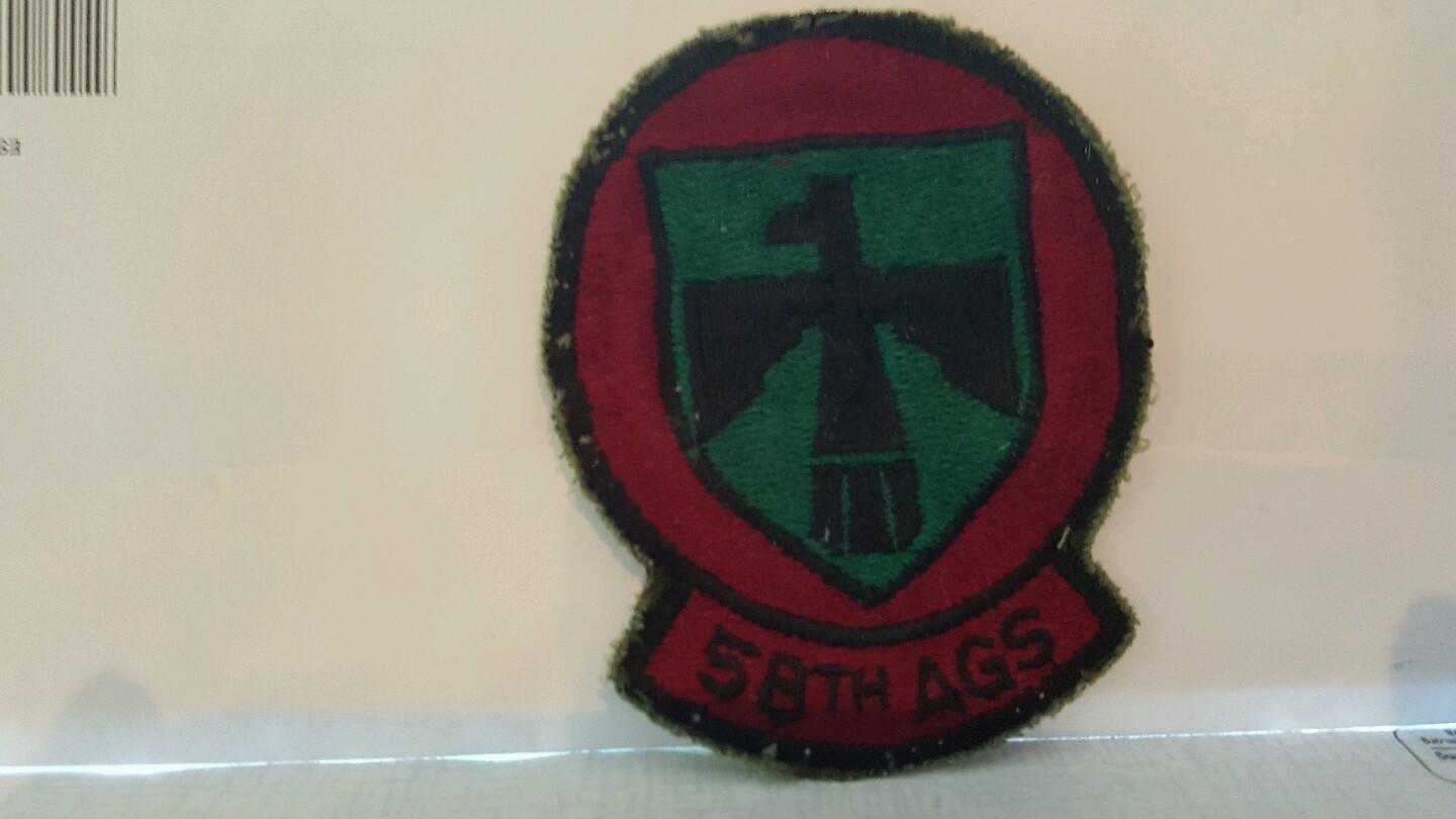 USAF, 58th AGS (AIRCRAFT GENERATION SQUADRON), (F-5's), SUBDUED PATCH ...