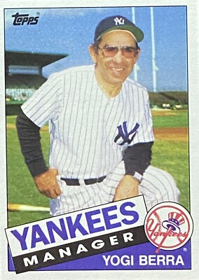 1985 Topps #155 Yogi Berra Manager New York Yankees Baseball Card | eBay