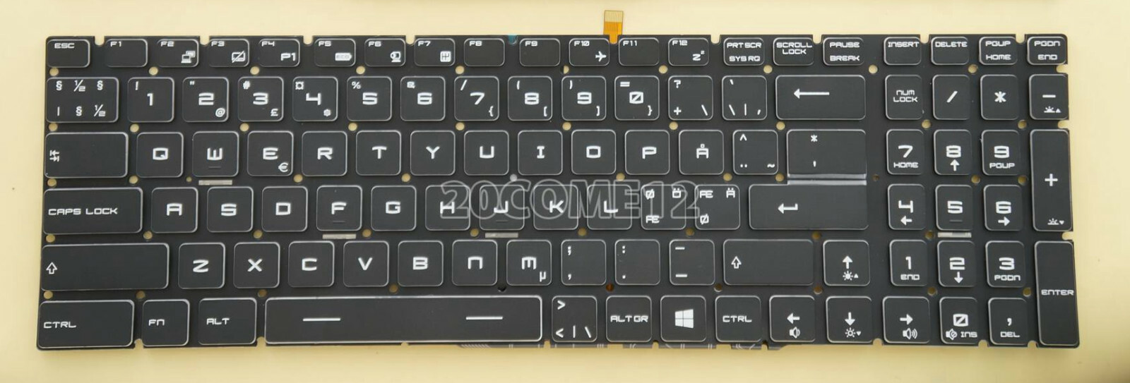 For MSI MS-1781 MS-1782 MS-1783 MS-1785 keyboard Color Backlit Crystal ...