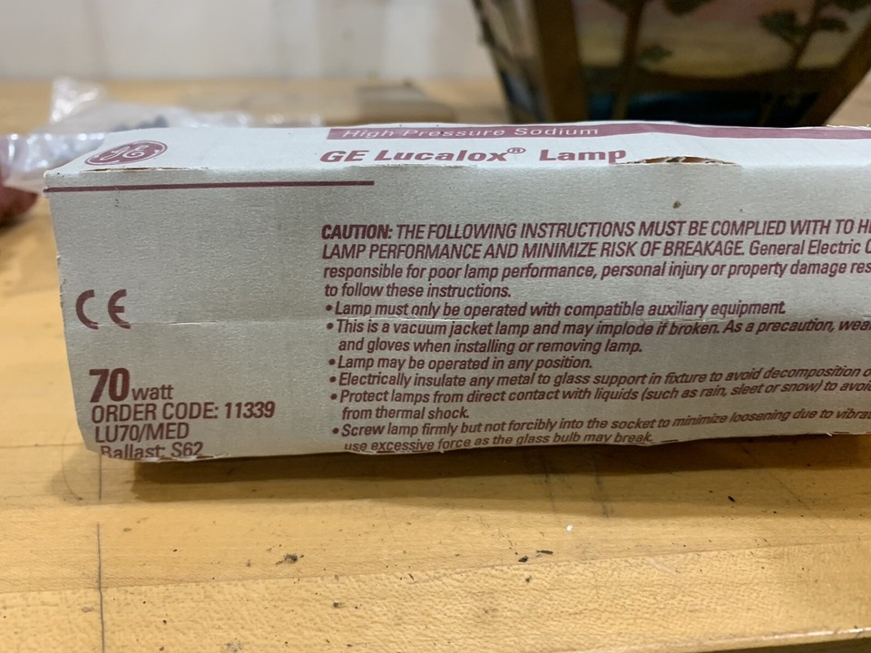 GE LUCALOX Hign Pressure Sodium Lamp LU70/MED/ECO LU 70/100/150-GE | eBay