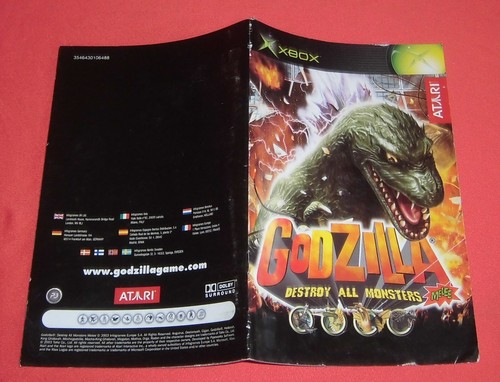 Xbox Notice Godzilla Destroy All Monsters Melee [PAL Fr] 1ère ...