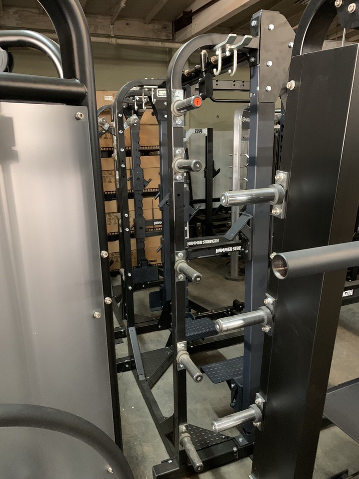 Hammer Strength HD Elite Power Rack Custom Matte Blk With Accessories ...