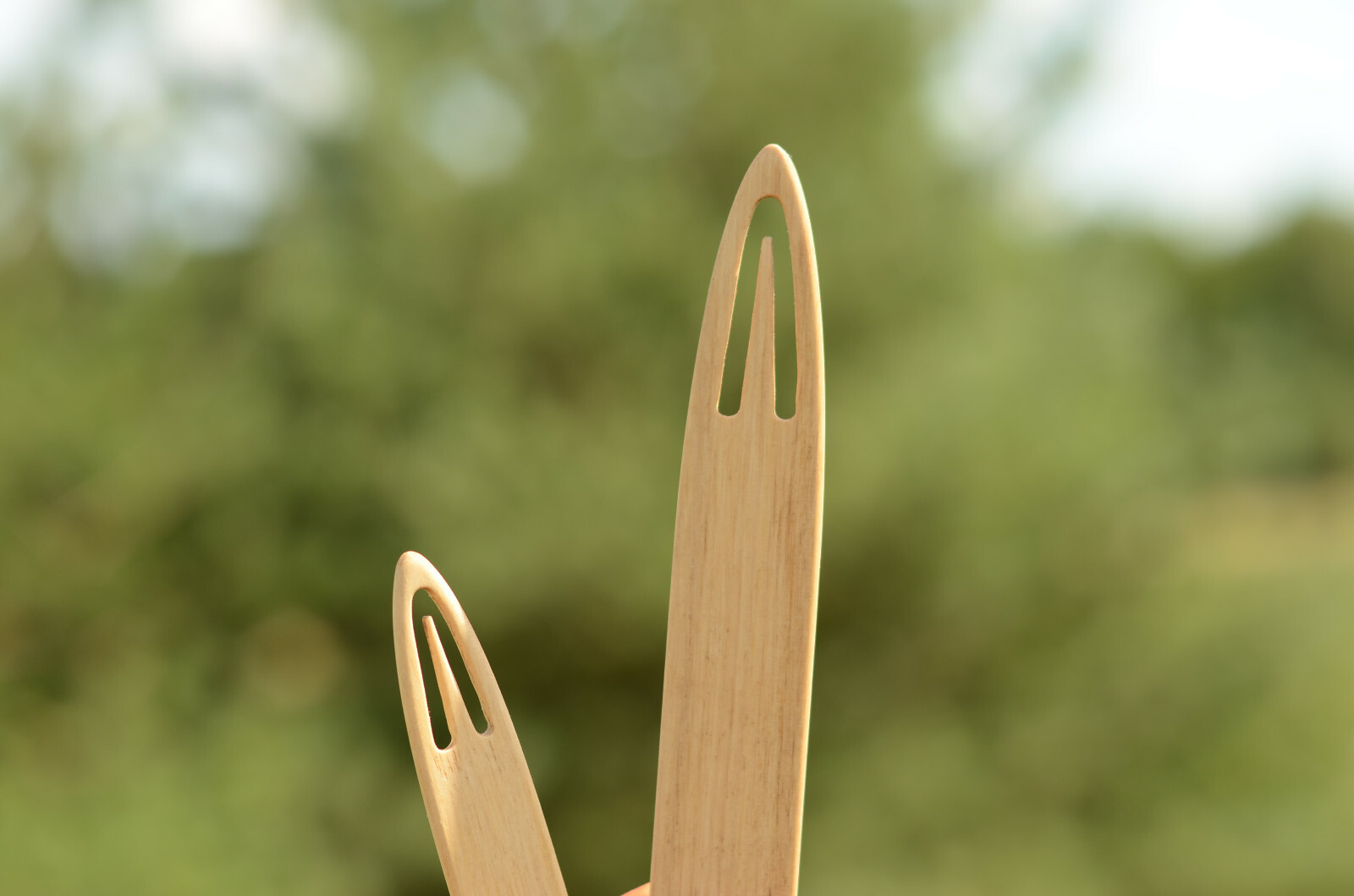Set of 2 shuttles, Netting shuttle, Horn Beam wood, Weaving shuttle ...