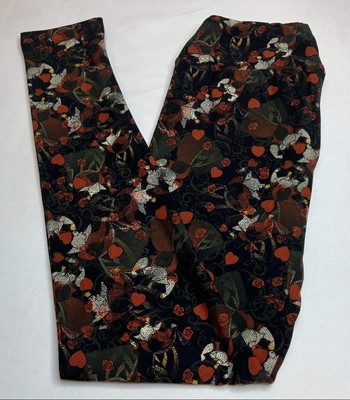 NEW LuLaRoe DISNEY OS Legging ALICE Wonderland VALENTINE VILLAIN Queen ...