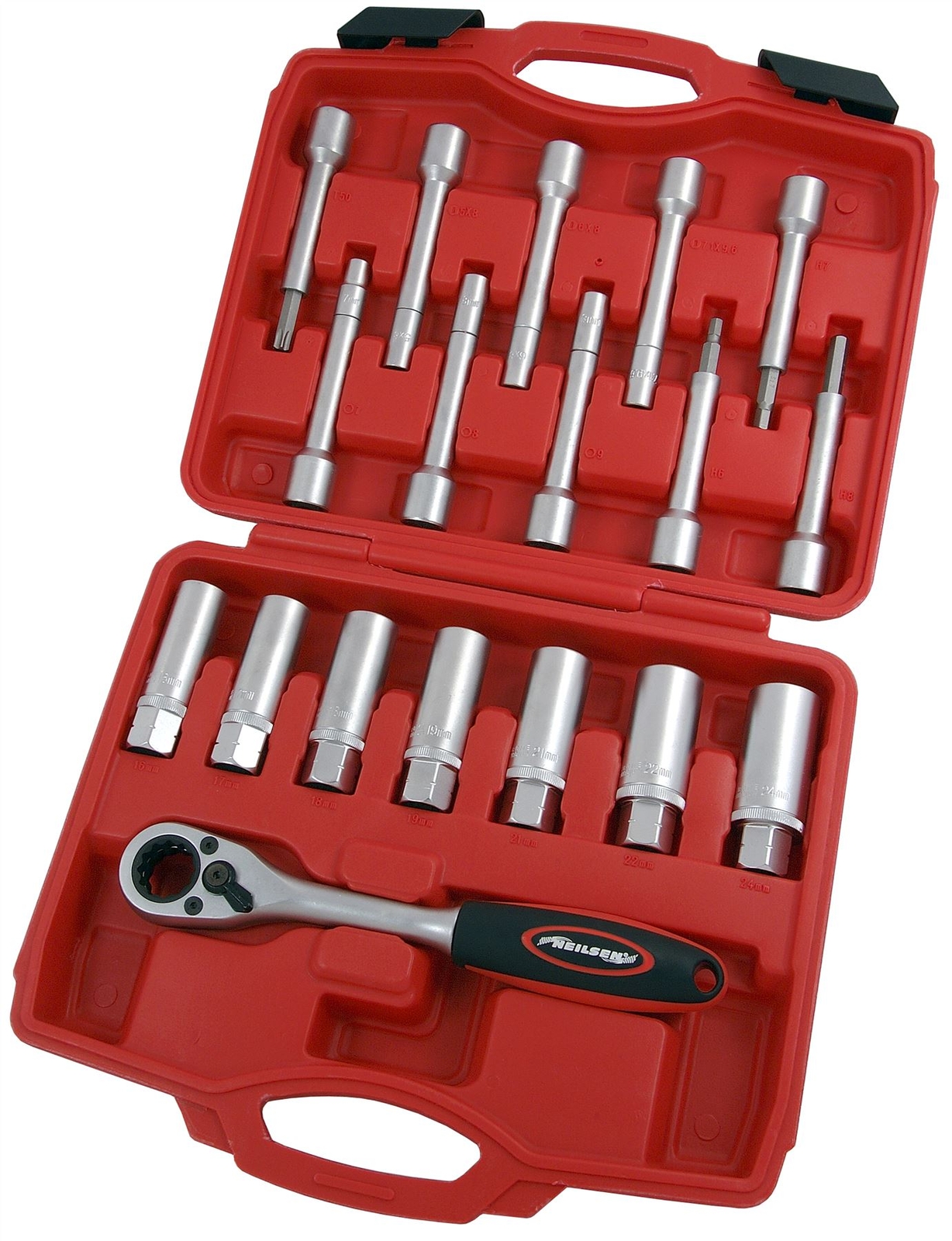 Shock Absorber Tool Kit 19pc Suspension Strut Nut Removal Top Mount ...