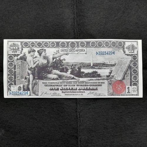 $1 Dollar 1896 Silver Certificate Educational Note FR 224 Reproduction ...