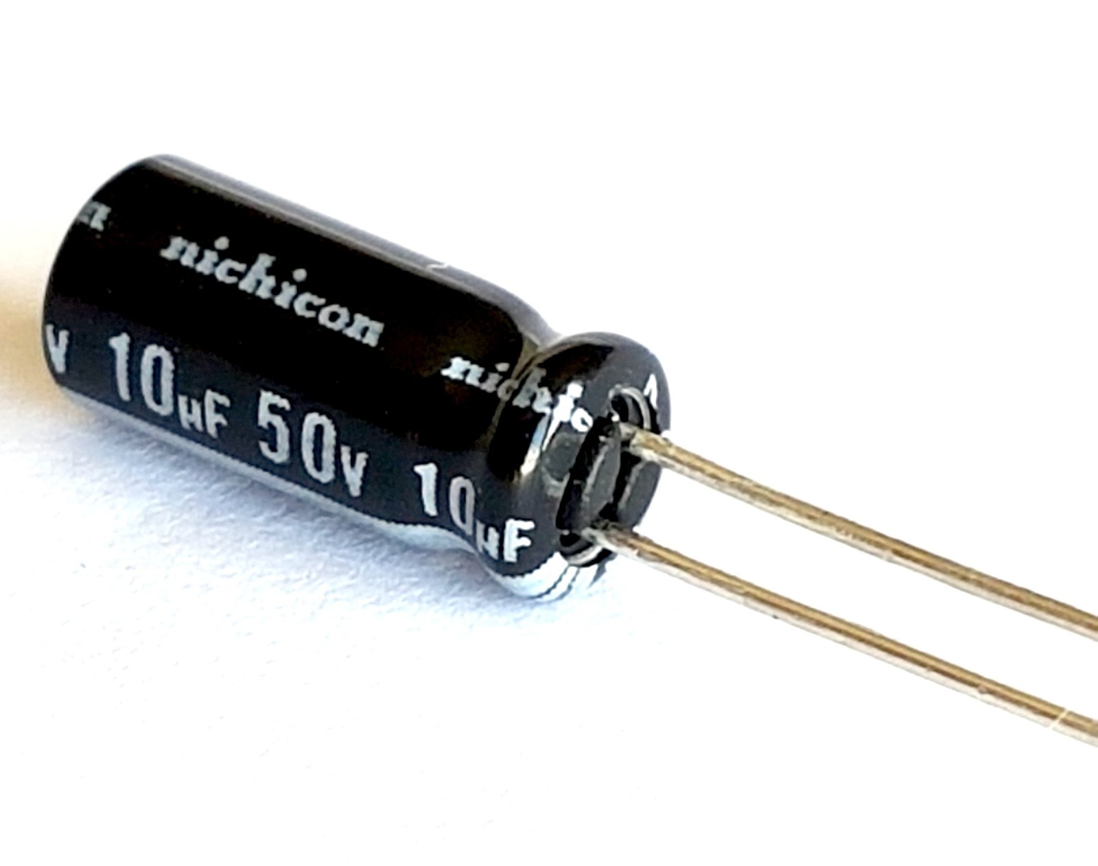 [6pcs] 10uF 50V Nichicon (JAPAN) HE 105℃, LOW ESR, HIGHEST QUALITY -ref ...
