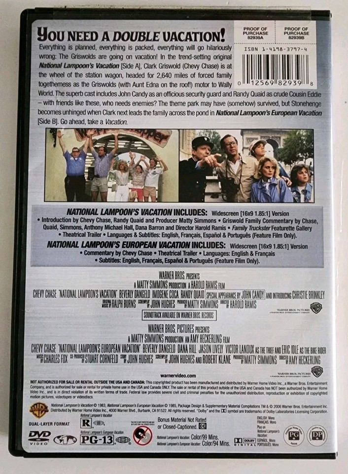 National Lampoon's Double Feature(DVD)(1-Disk Set) | eBay