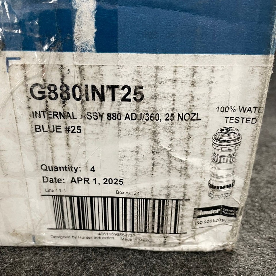 HUNTER G-880-INT-25 Internal Assembly For Golf Rotor Sprinklers Qty 4 ...