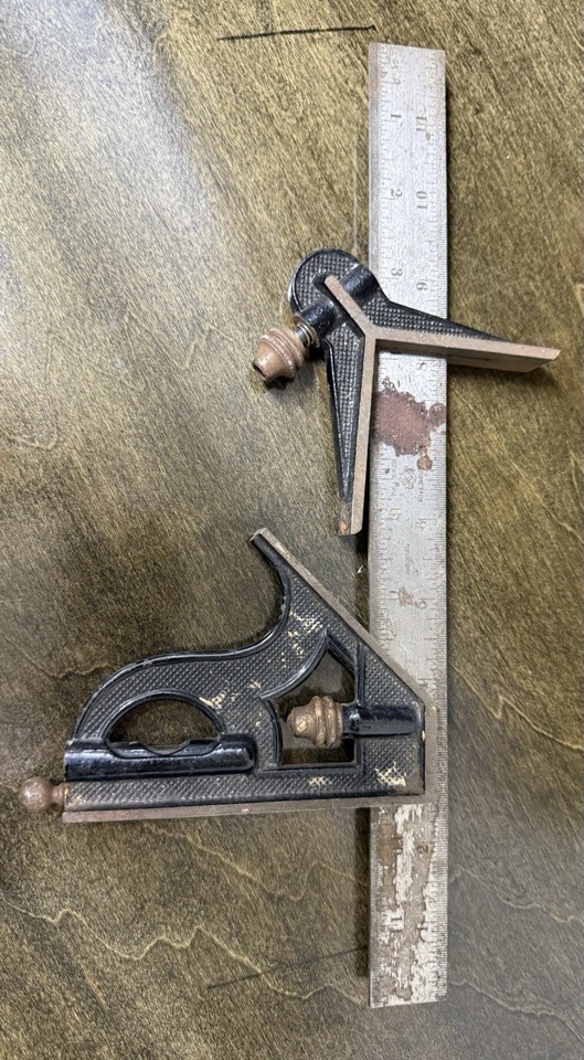 Vintage Metal Combination Square | eBay