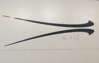 2012 KEYSTONE SUMMERLAND DECALS 66x4.75" RV BLUE SIDE STRIPE SWOOSH L+R ...