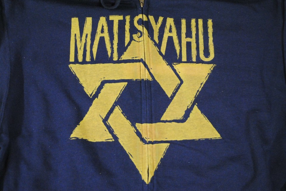 MATISYAHU STAR OF DAVID LOGO HOODIE HOODED SWEATSHIRT NEW OFFICIAL RARE ...