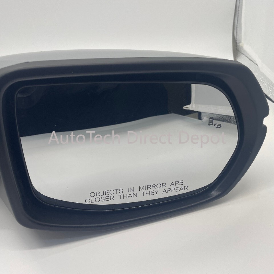 Silver Passenger Side Right Mirror W/Blind Spot Heated for 2017-2022 ...