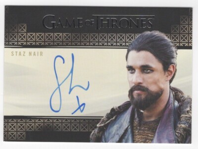Staz Nair as Qhono GAME OF THRONES Season 8 Autograph Card Auto | eBay