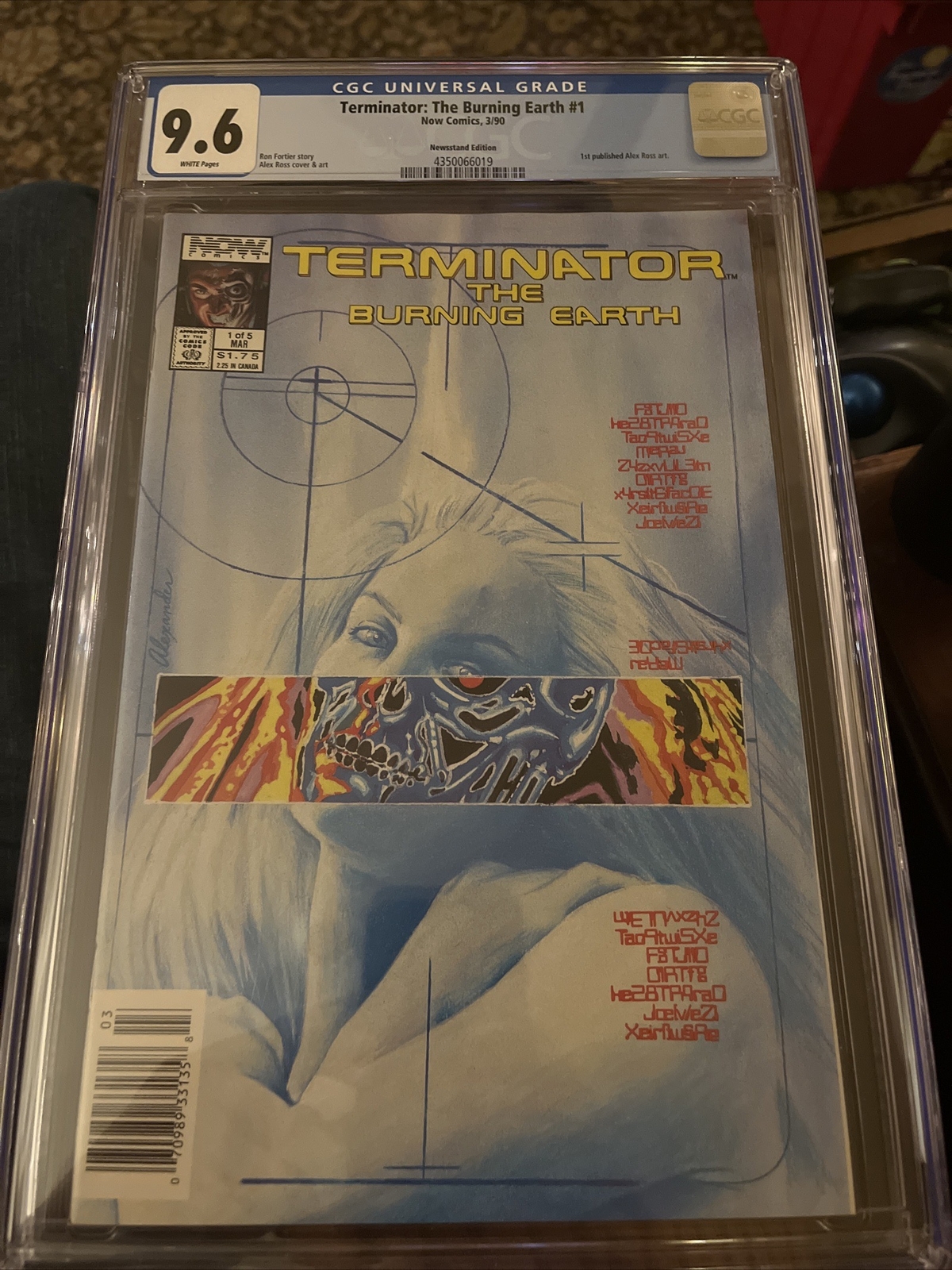 Terminator The Burning Earth #1 Newstand Edition CGC 9.6 1st Alex Ross ...