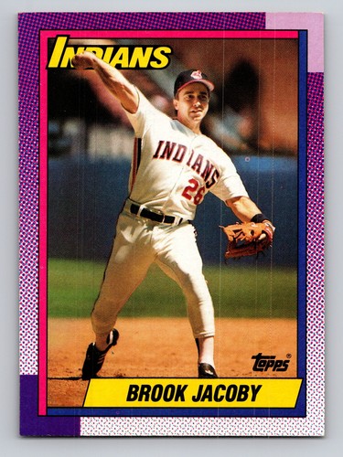 1990 Topps #208 Brook Jacoby Cleveland Indians Baseball Card | eBay