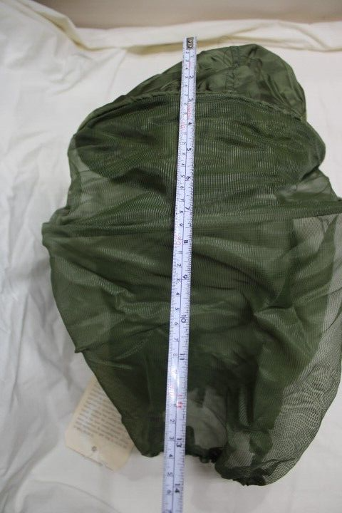 US Military Issue ORIGINAL Vietnam Era Army USMC MOSQUITO Bug HEAD NET ...