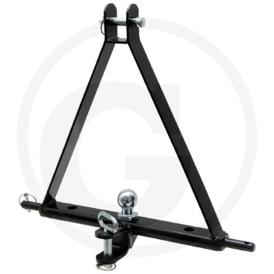 3 POINT LINKAGE TOW HITCH Compact Tractor Mounted Towing Triangle Cat 1 ...