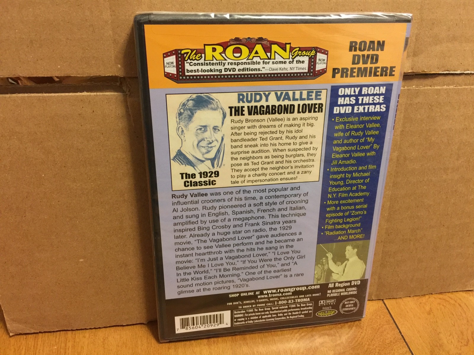 The Vagabond Lover (DVD) Rudy Vallee, Marshall Neilan, Mickey Neilan ...