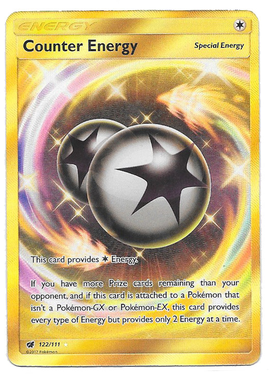 Pokemon Counter Energy Secret Rare Sun & Moon Crimson Invasion 122/111 ...