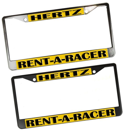 One Hertz Rent A Racer Reproduction Novelty Metal License Plate 1 Frame ...