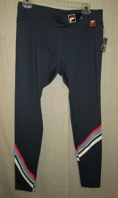 FILA~MEDIUM~Women's Midnight Bliss (Blue) TRU-DRY Skinny Leg Leggings ...