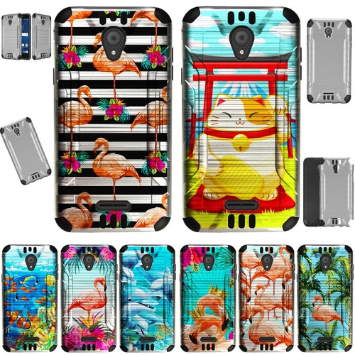 SILVERGUARD For AT&T RADIANT CORE Phone Case Brush Hybrid Cover AB12 | eBay