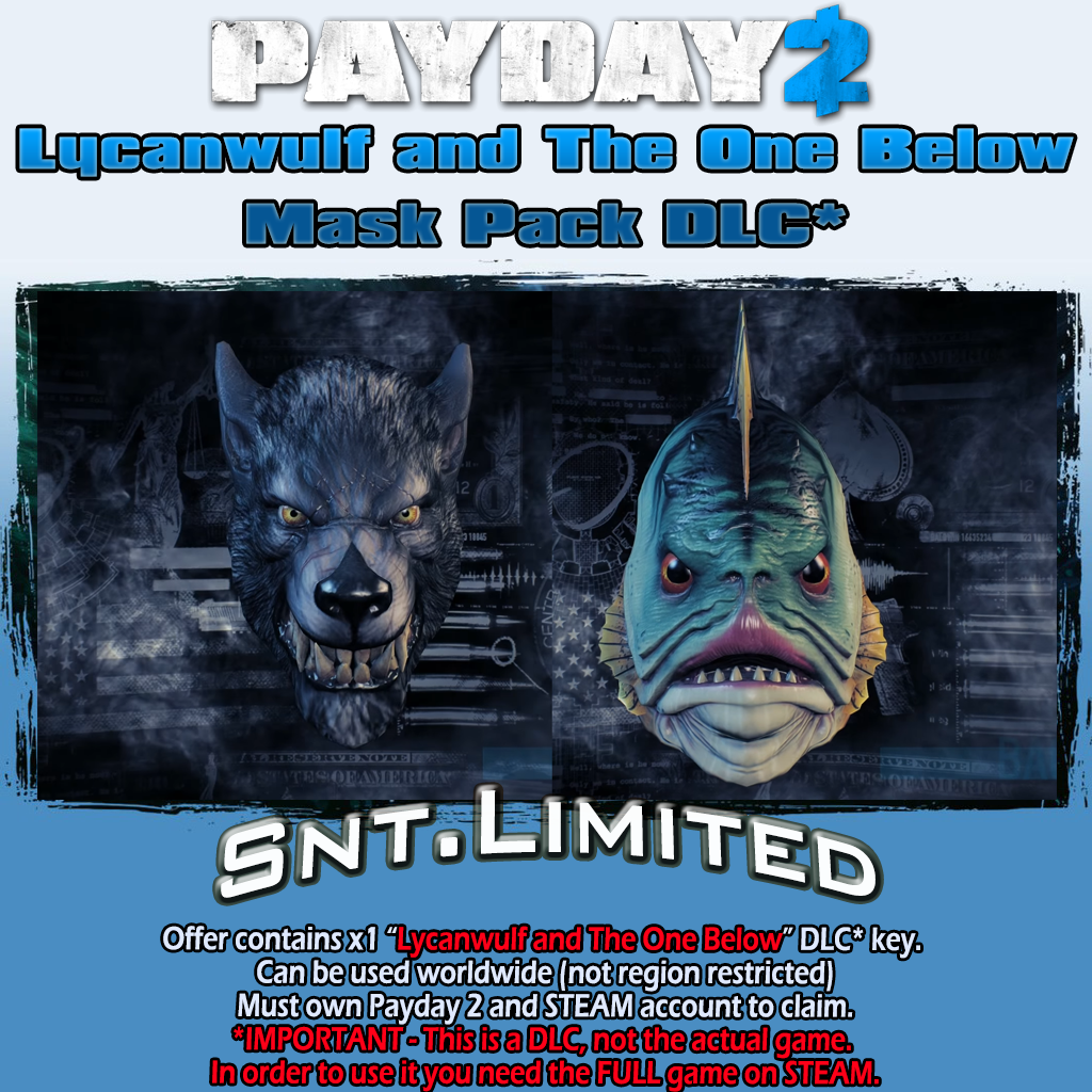Payday 2 - Promotional Masks DLCs (STEAM) | eBay
